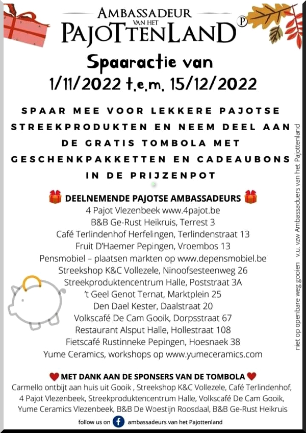 Spaar voor gratis streekproduct en win prijzen – Sint-Pieters-Leeuw ...